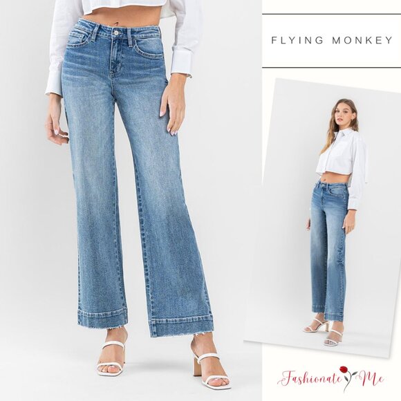 Flying Monkey | Jeans | Flying Monkey Permissible High Rise Wide Leg ...